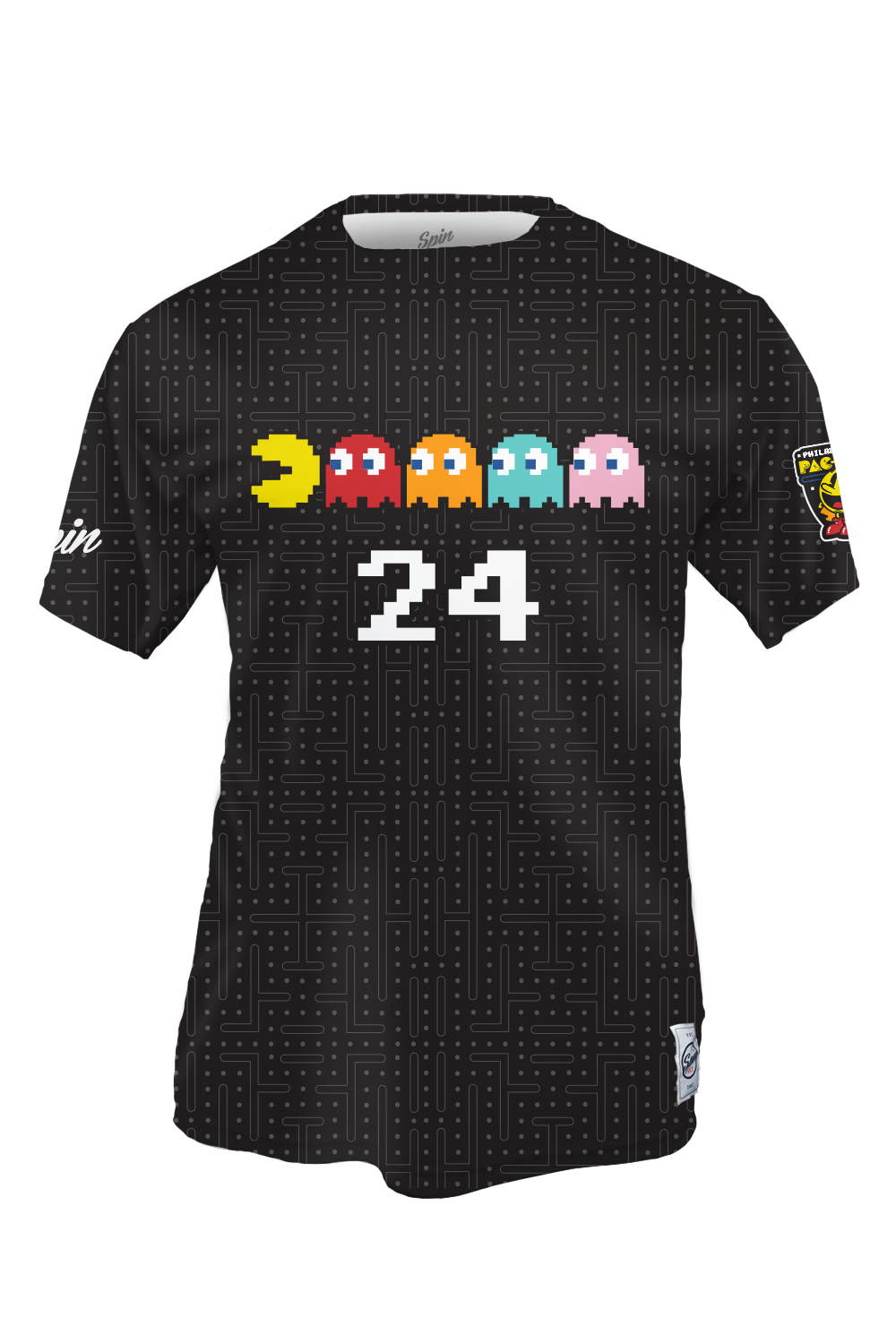 Pacmen Short Sleeve Jersey Black Spin Ultimate